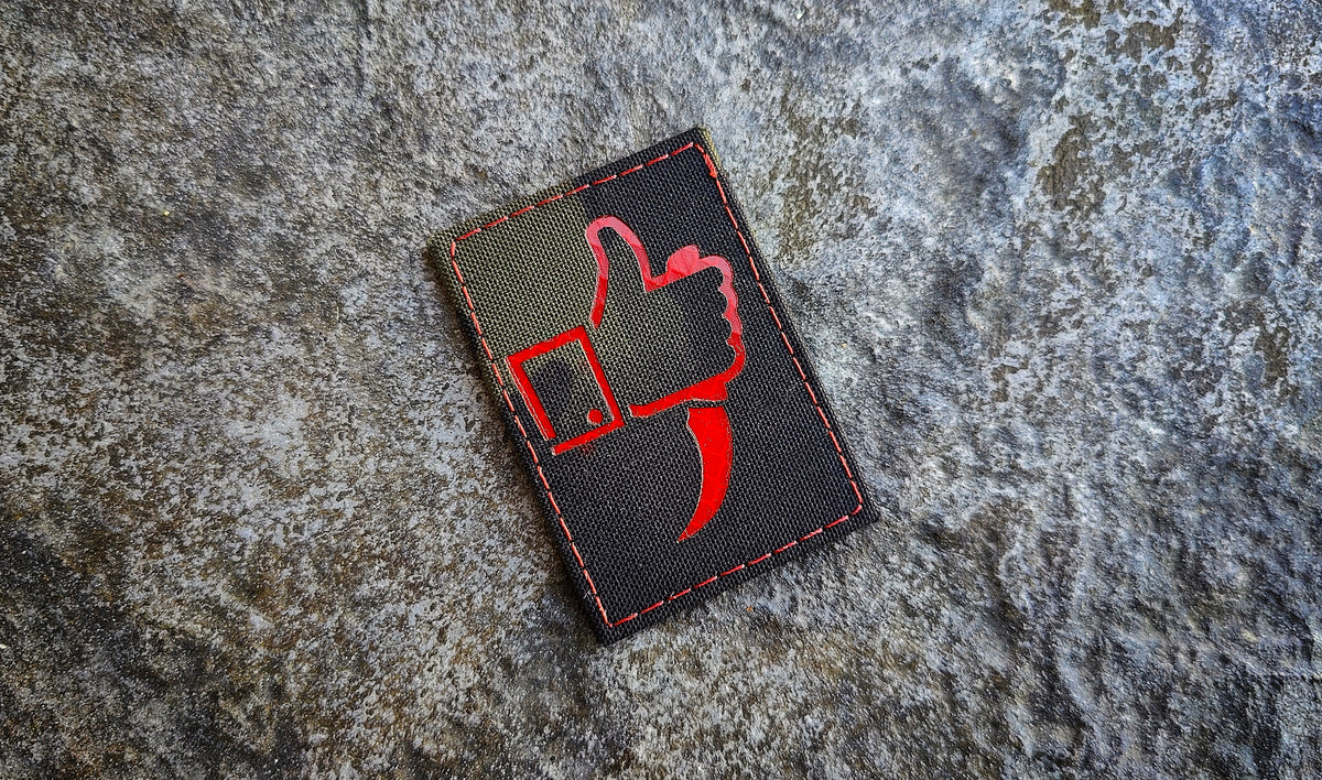 Thumbs Up Reverse Edge Blade Laser Cut Patch – Dead Patch Society