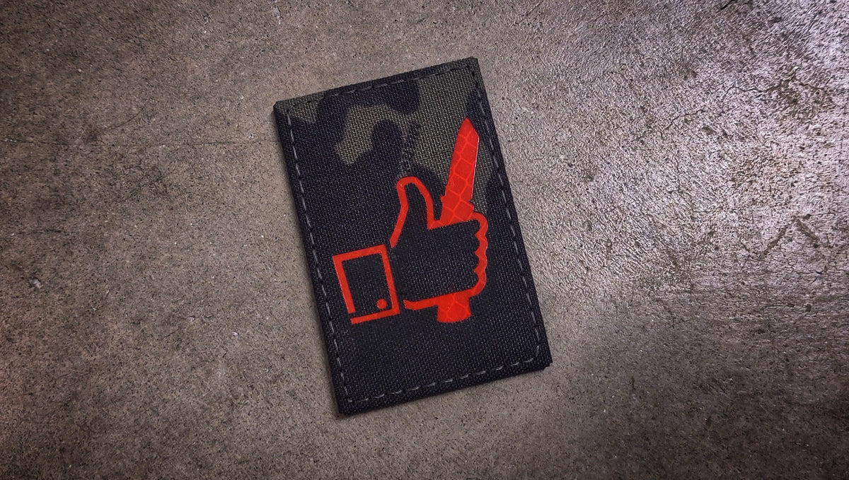 Thumbs Up Tanto Blade Laser Cut Patch – Dead Patch Society